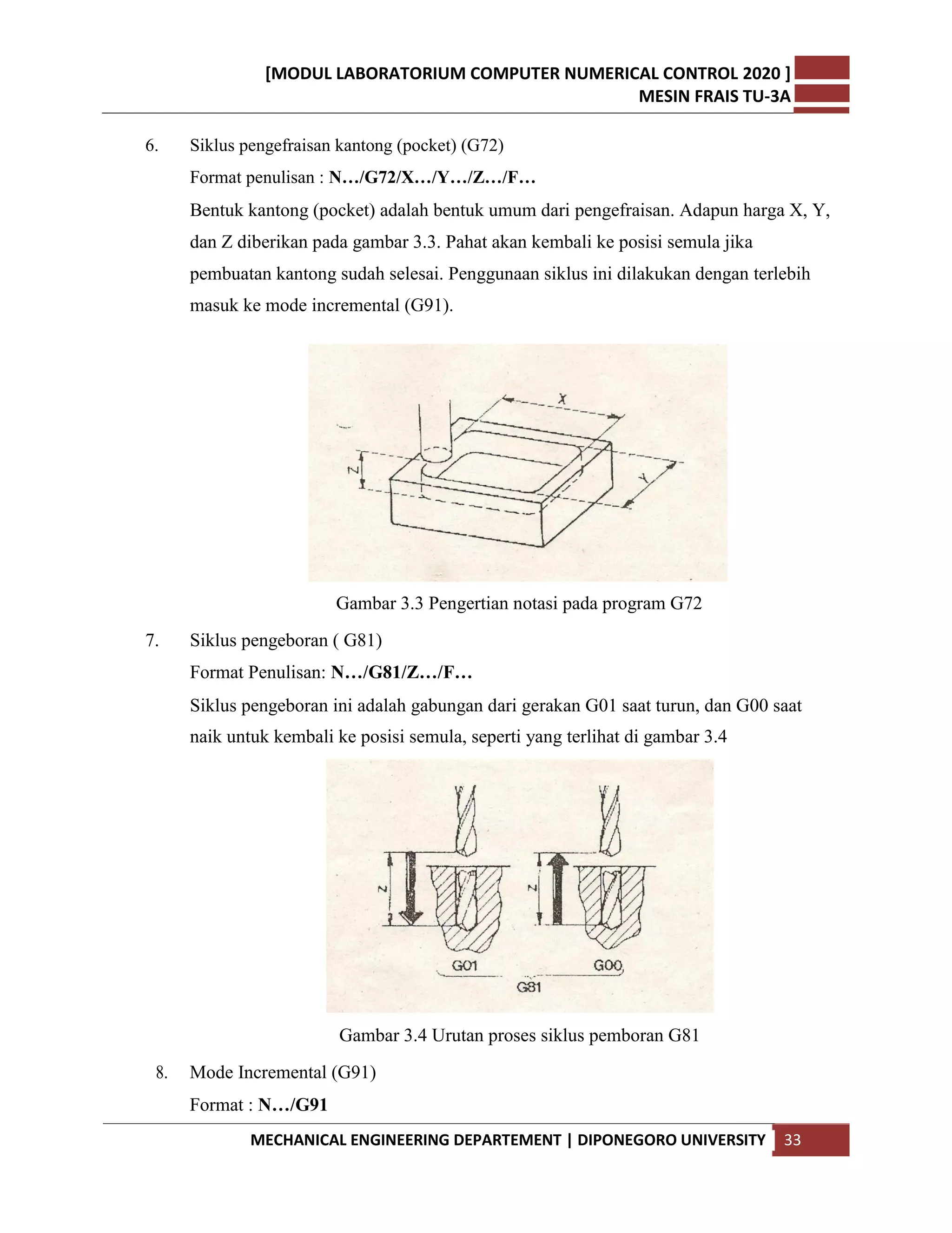 Modul Praktikum Pada Mesin CNC TU 3A 2020 | PDF