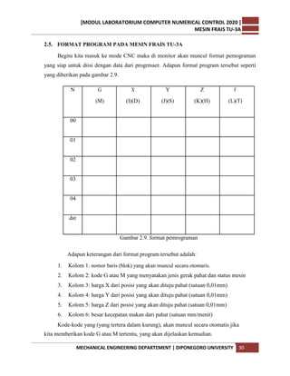 Modul Praktikum Pada Mesin CNC TU 3A 2020 | PDF
