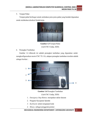 Modul Praktikum Pada Mesin CNC TU 3A 2020 | PDF
