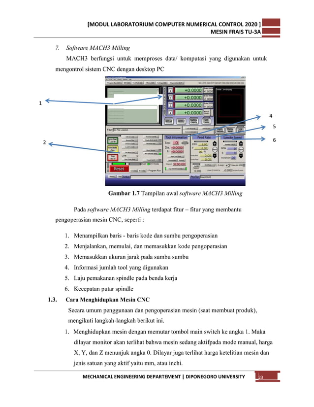 Modul Praktikum Pada Mesin CNC TU 3A 2020 | PDF