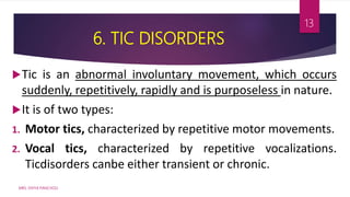 OTHER BEHAVIORAL DISORDERS IN CHILDREN | PPTX
