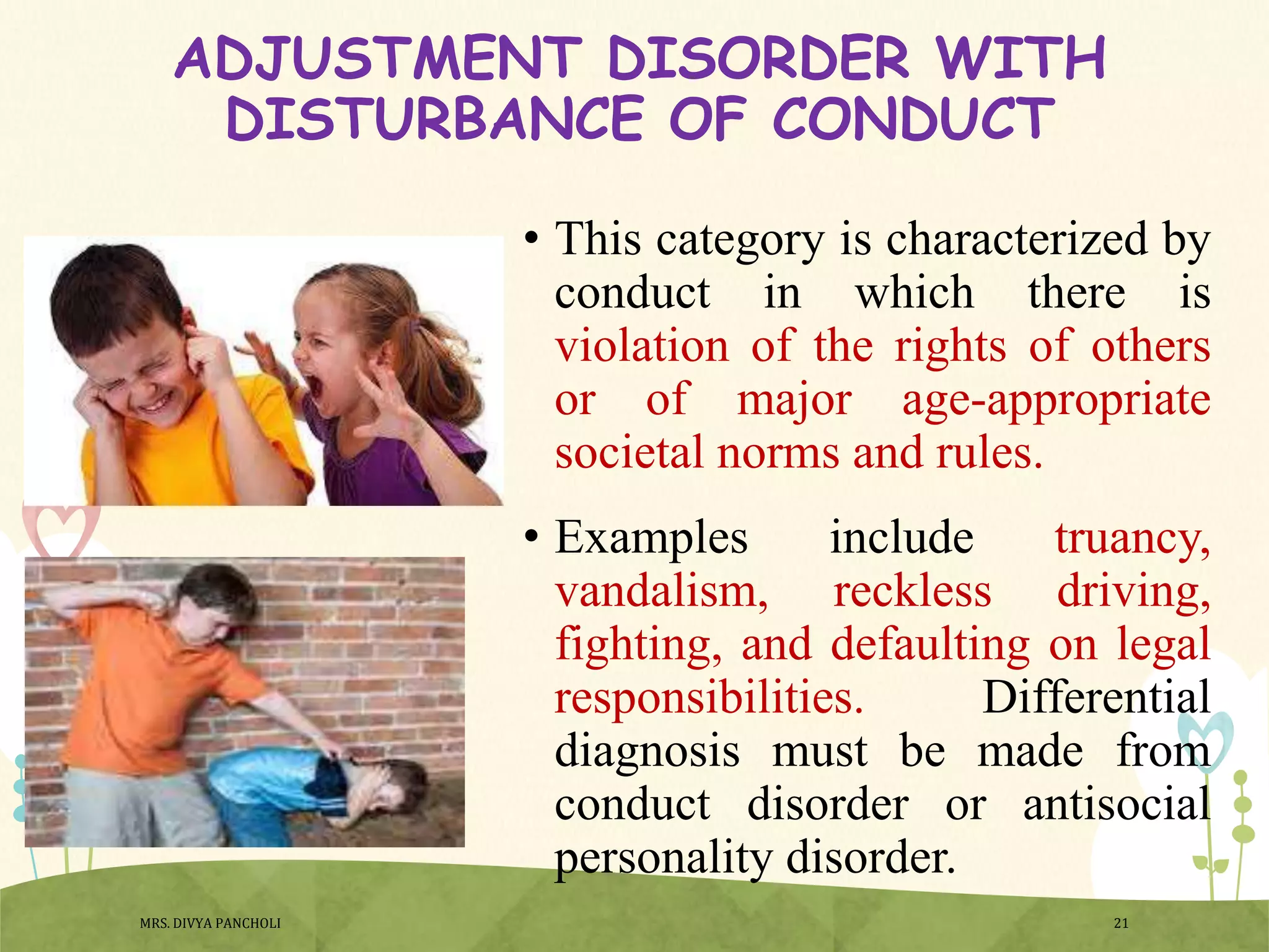 REACTION TO STRESS DISORDER AND ADJUSTMENT DISORDERS | PPTX