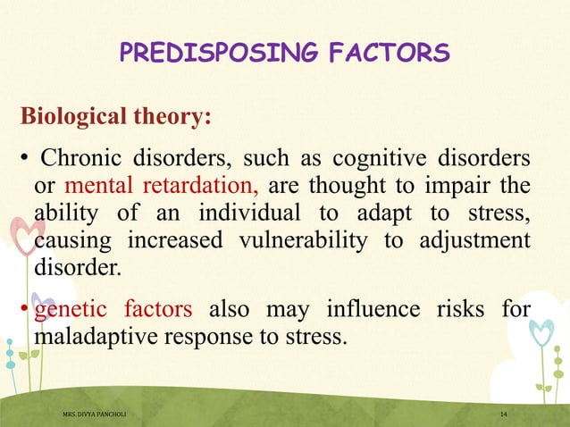 REACTION TO STRESS DISORDER AND ADJUSTMENT DISORDERS | PPTX