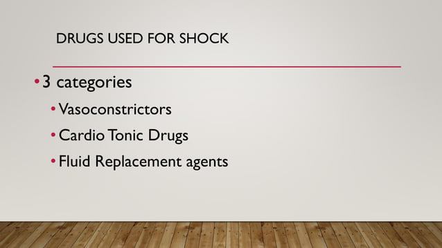 6.3 drugs for treating shock | PDF