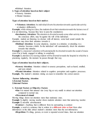 attention and perception | DOC | Parenting Babies and Toddlers | Parenting