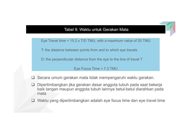 6.1. PENGUKURAN WAKTU KERJA TIDAK LANGSUNG METODE MTM | PDF