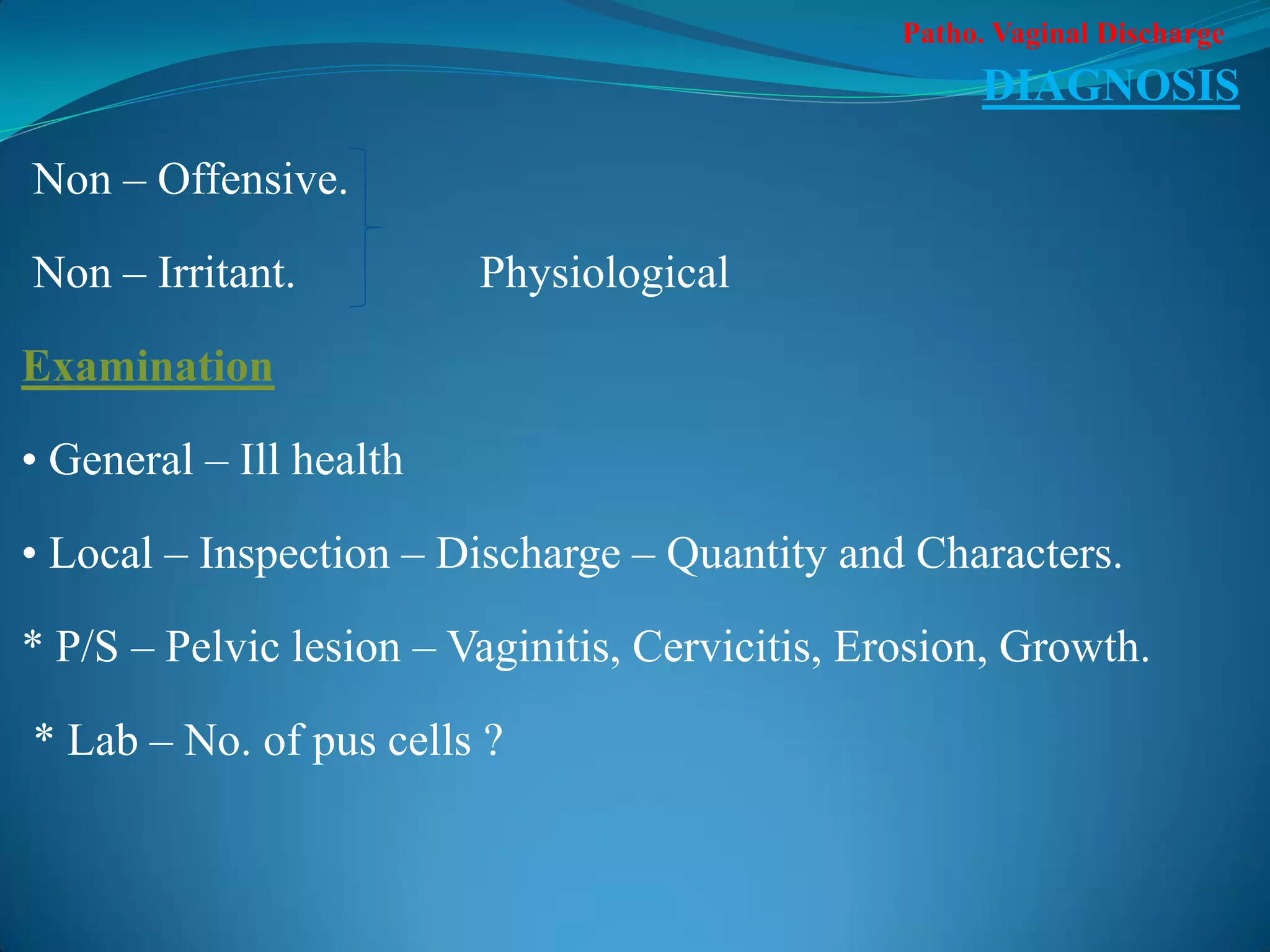 Vaginal Discharge, Pathological Leucorrhoea, Vaginal defense mechanism ...