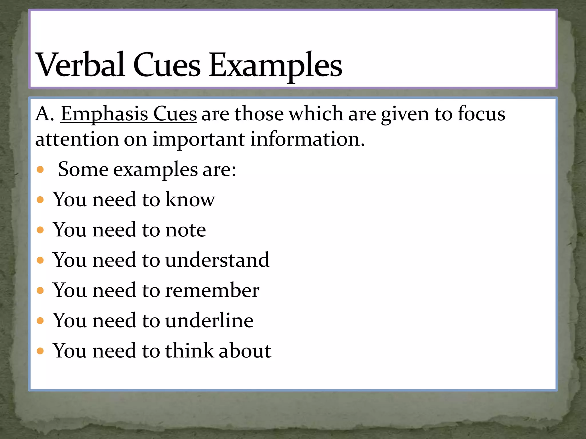 6. watches and listens to sample oral communication activities and ...