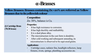 6.1 brass a copper alloy | PPTX | Chemistry | Science