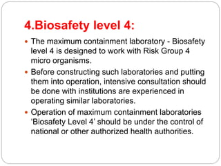 Clinical Laboratory Biosafety | PPT