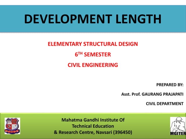 Development length | PPTX