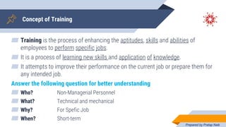6.Staffing Training and Development Concept : XII Business Studies | PPT