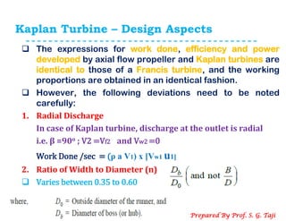 Kaplan Turbine - Design and Numerical | PDF