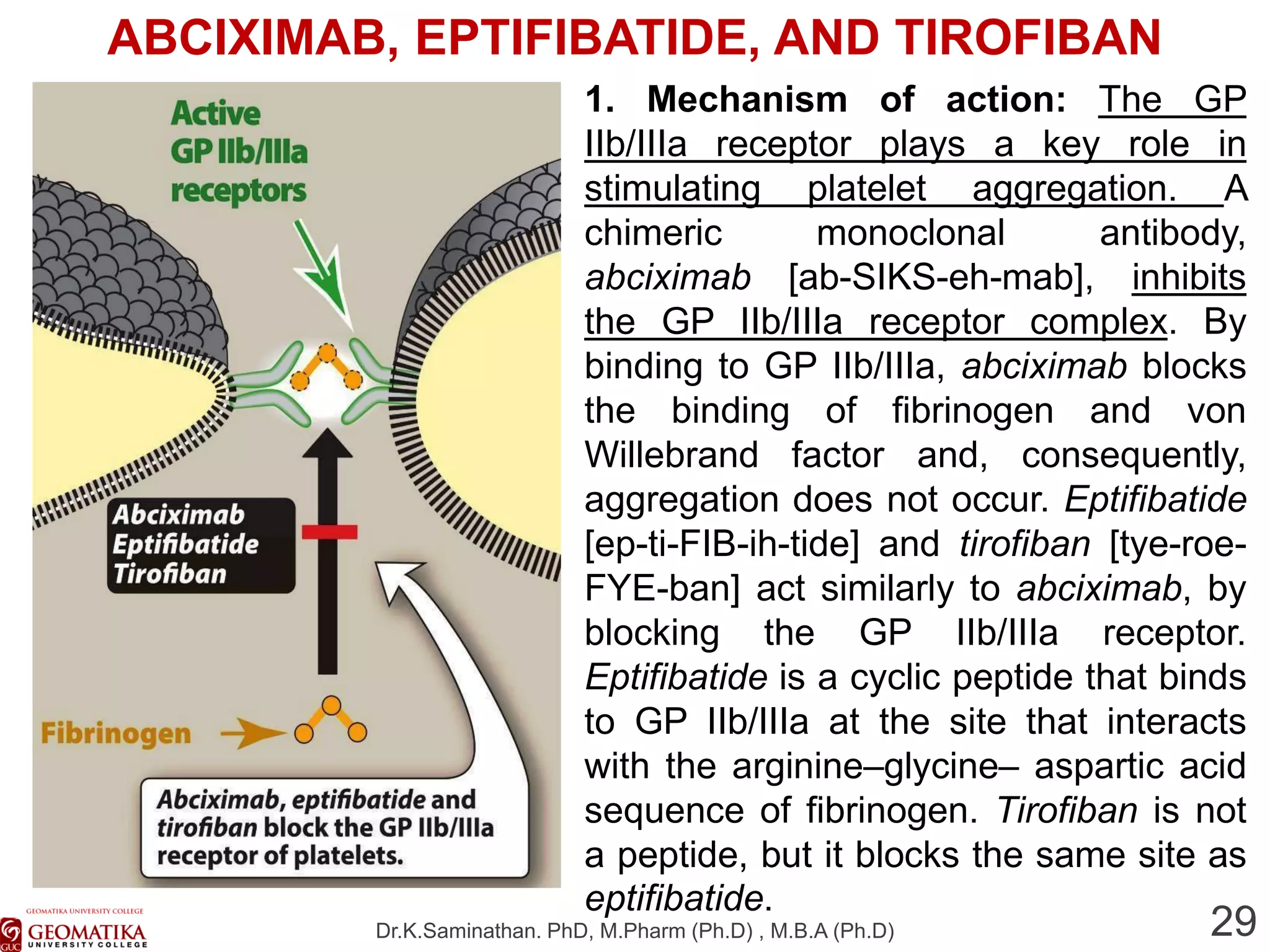 6. anticoagulants and antiplatelet agents | PDF