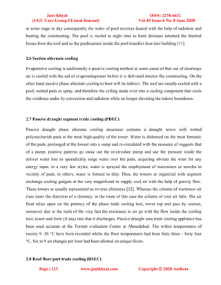 Passive Cooling Techniques in Buildings: An Overview | PDF