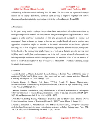 Passive Cooling Techniques in Buildings: An Overview | PDF