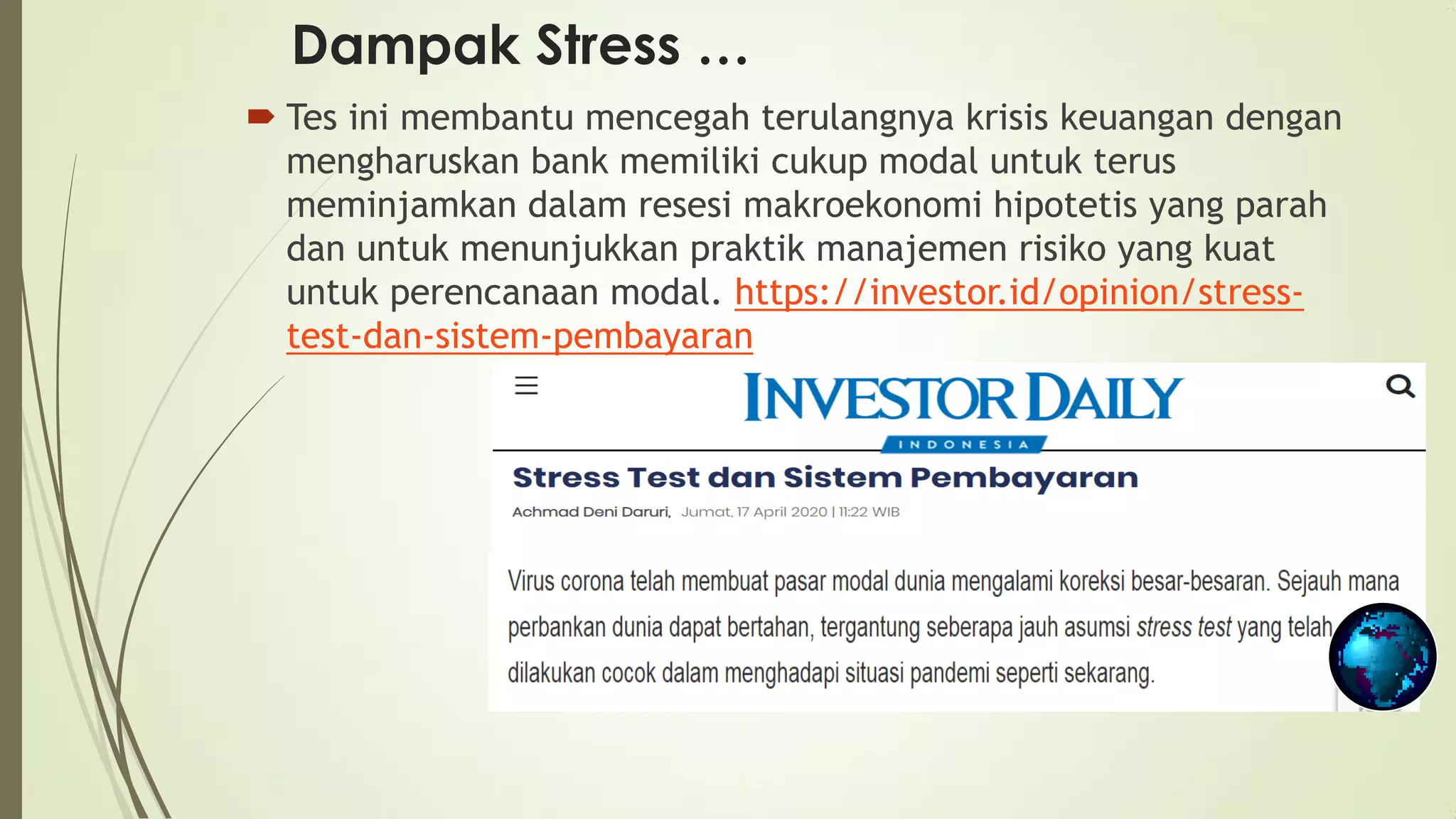 Skenario Simulasi pada YEILD Curve under Stress_ Materi Training | PDF