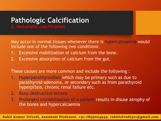 Pathologic Calcification by rohit kumar trivedi | PPTX