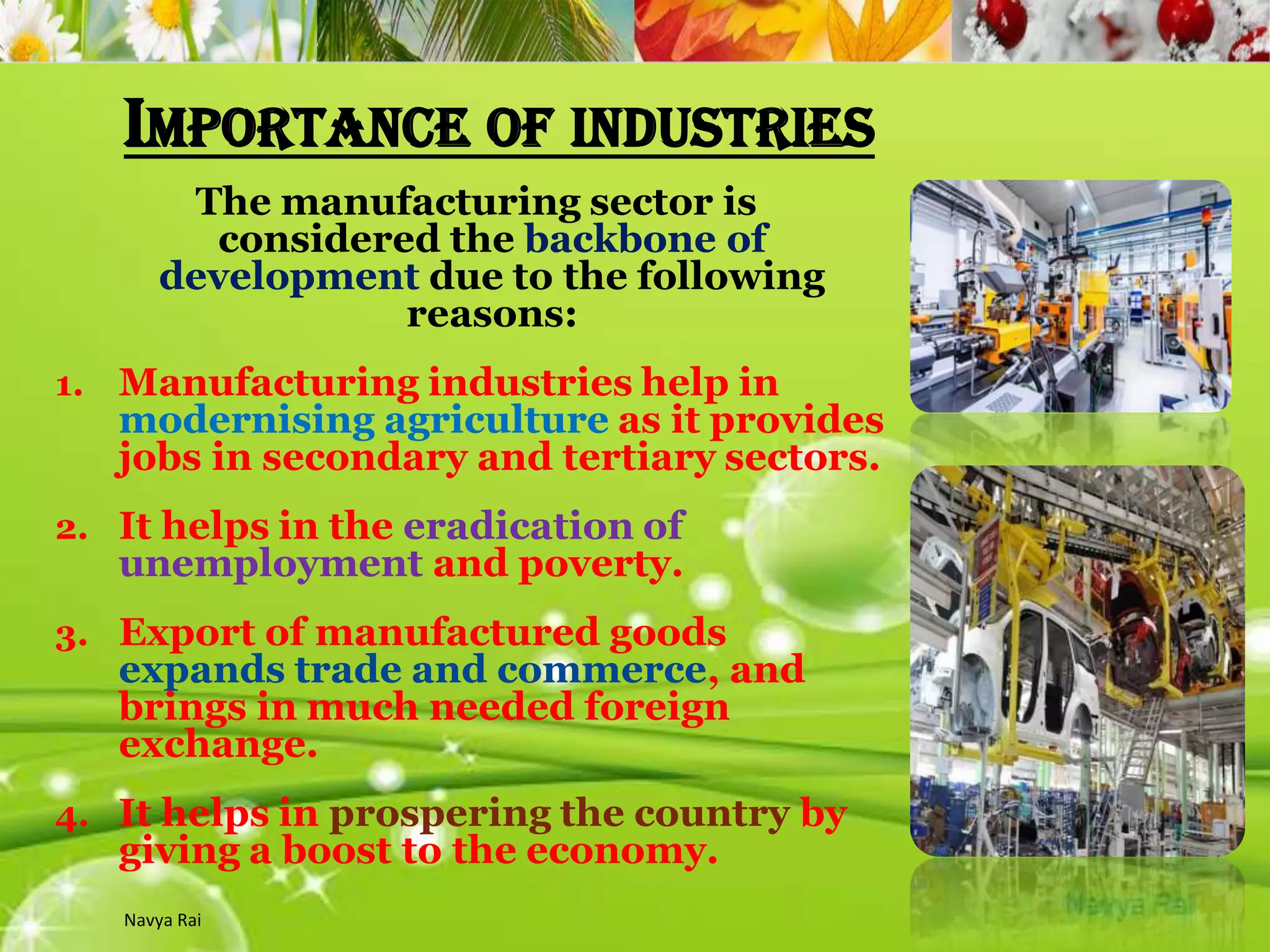 Grade 10th Social Science- Geography 6. Manufacturing Industries | PDF
