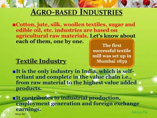 Grade 10th Social Science- Geography 6. Manufacturing Industries | PDF