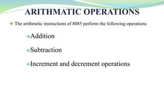 instruction set and classificaion | PPTX