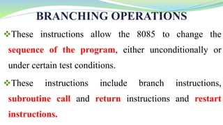 instruction set and classificaion | PPTX