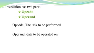 instruction set and classificaion | PPTX