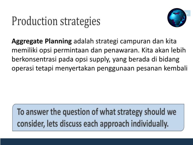 Production Strategy: Level & Chase Strategy _ Materi Training PPIC | PPTX