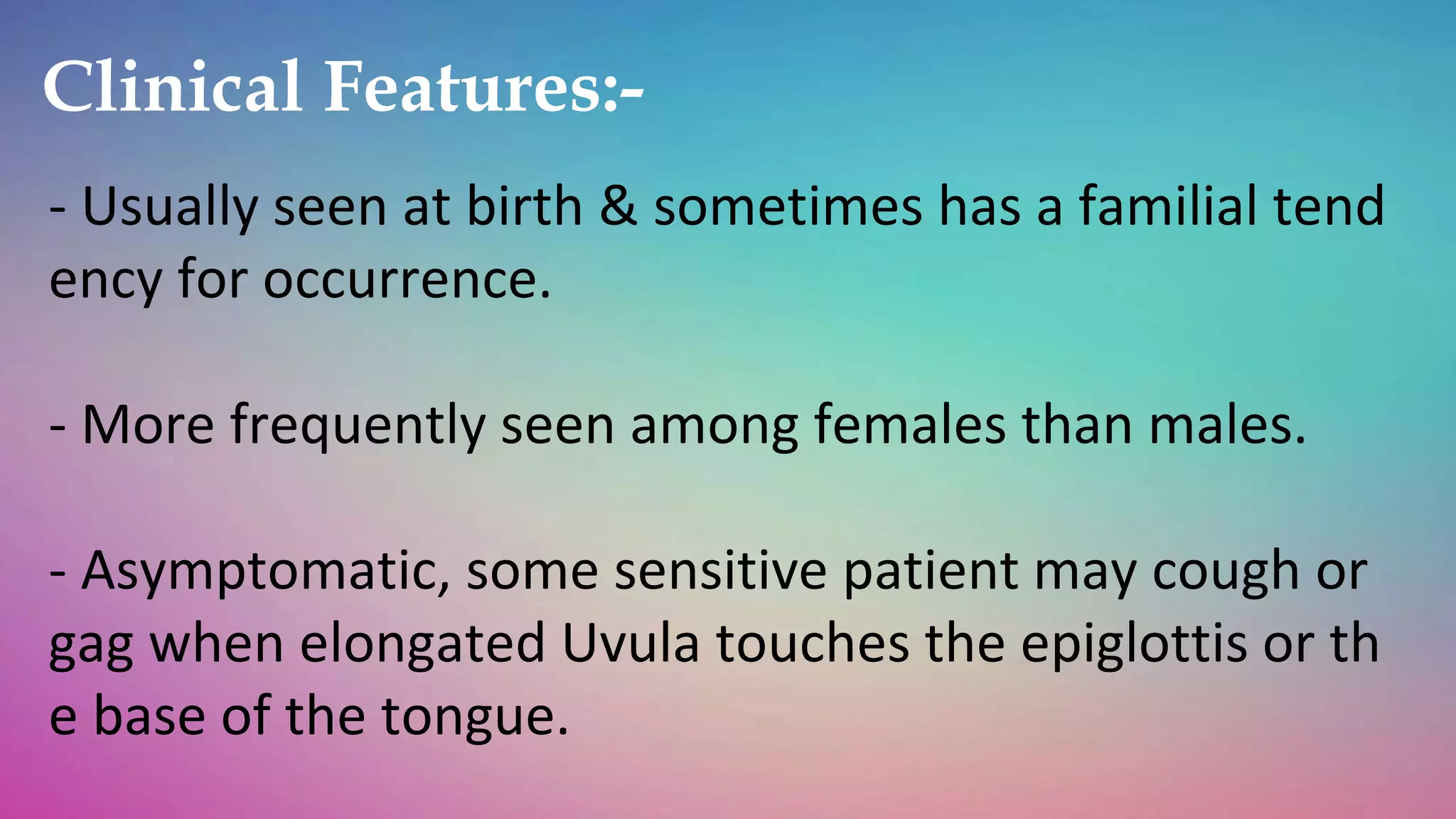 uvula elongata | Anomalies of lips and palate |Developmental anomalies ...