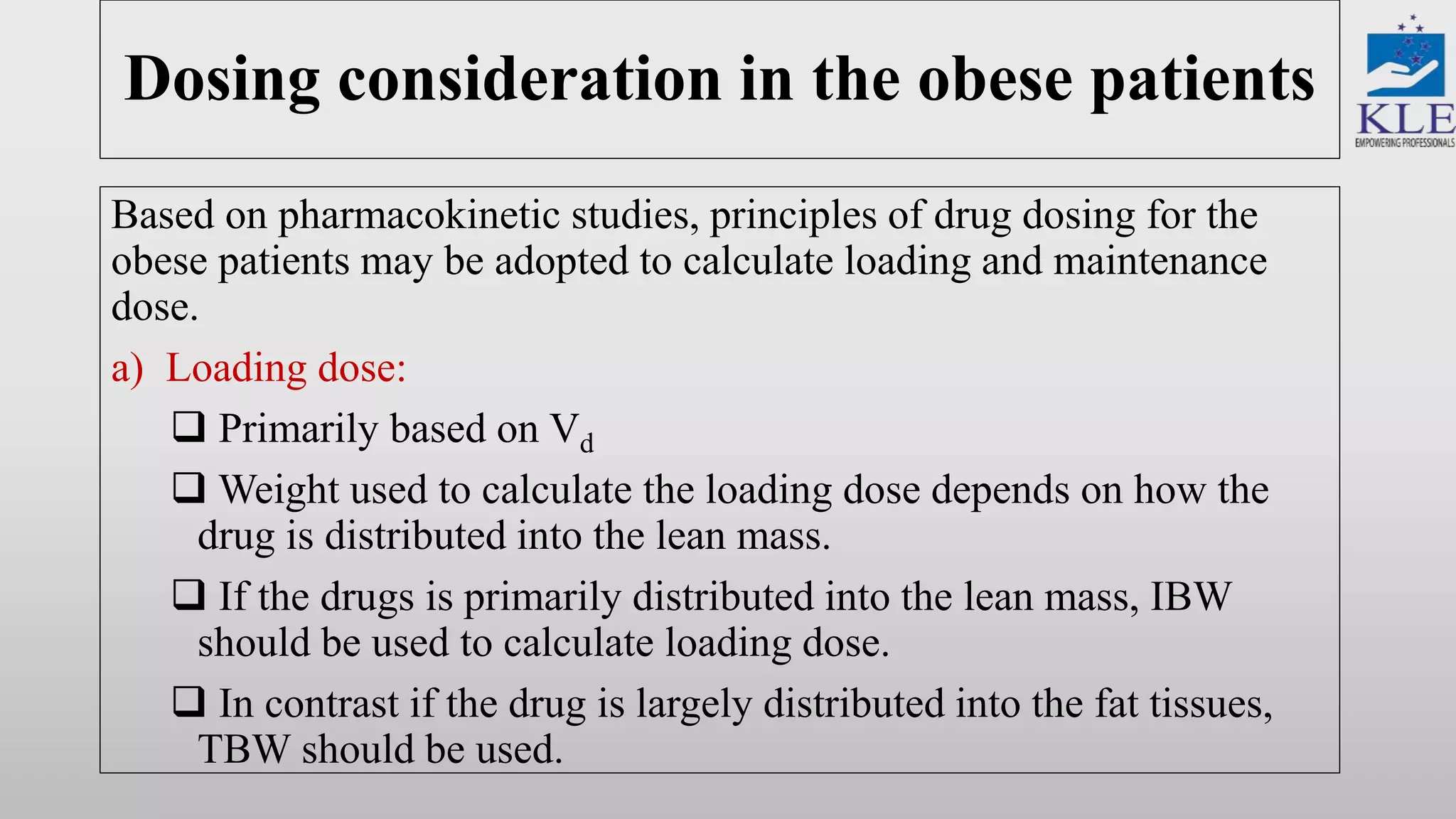 Dosing in obese patient | PPTX