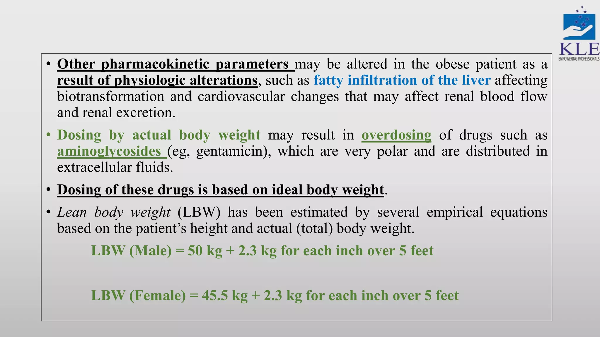 Dosing in obese patient | PPTX