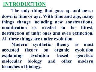 Modern Synthetic Theory | PDF
