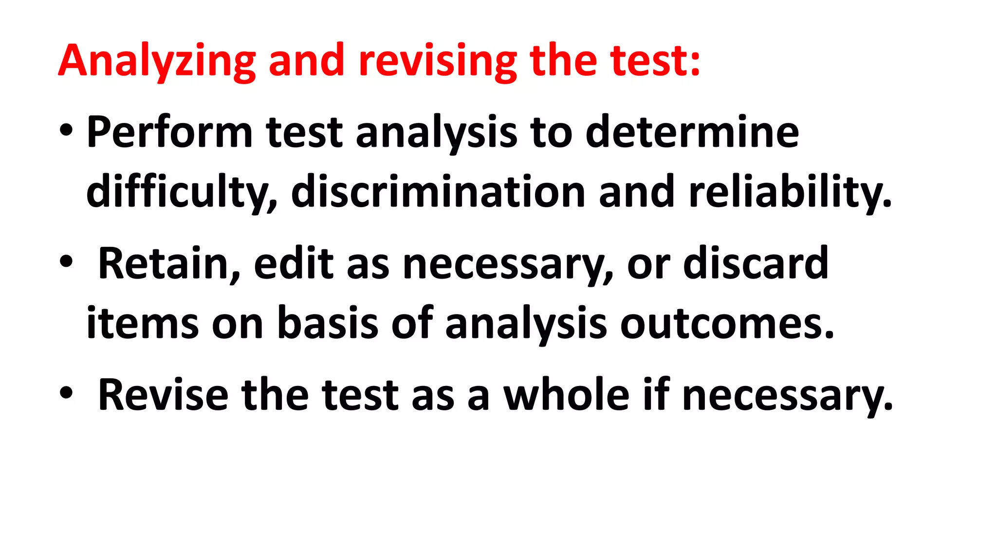 6. types of test items | PPTX