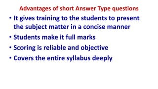 6. types of test items | PPTX