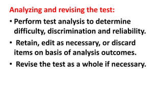 6. types of test items | PPTX