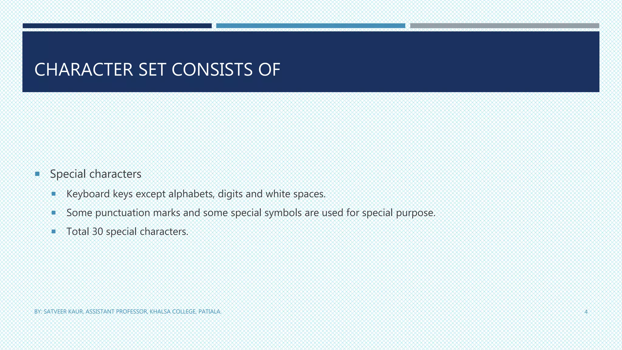 Character set in C | PPTX