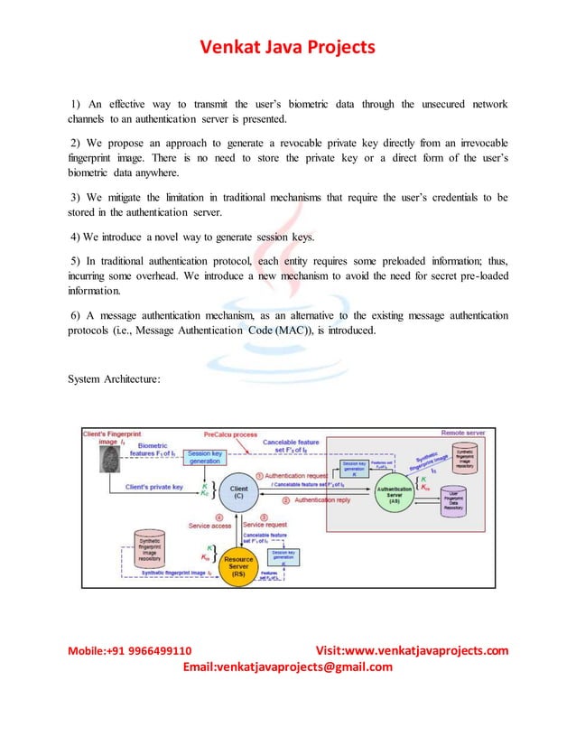 6 Designing Secure And Efficient Biometric Based Secure Access