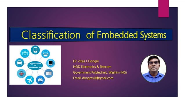 Classification Of Embedded Systems Pptx Computing Technology