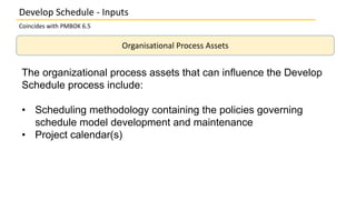 6.5 Develop Schedule | PPT