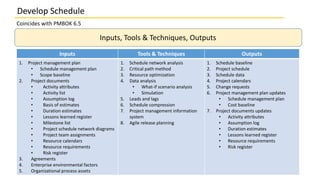 6.5 Develop Schedule | PPTX