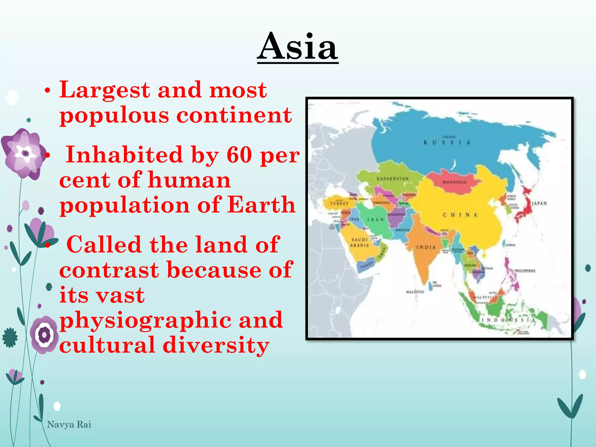 Grade - 6 Geography Ch.6. continents and oceans | PDF