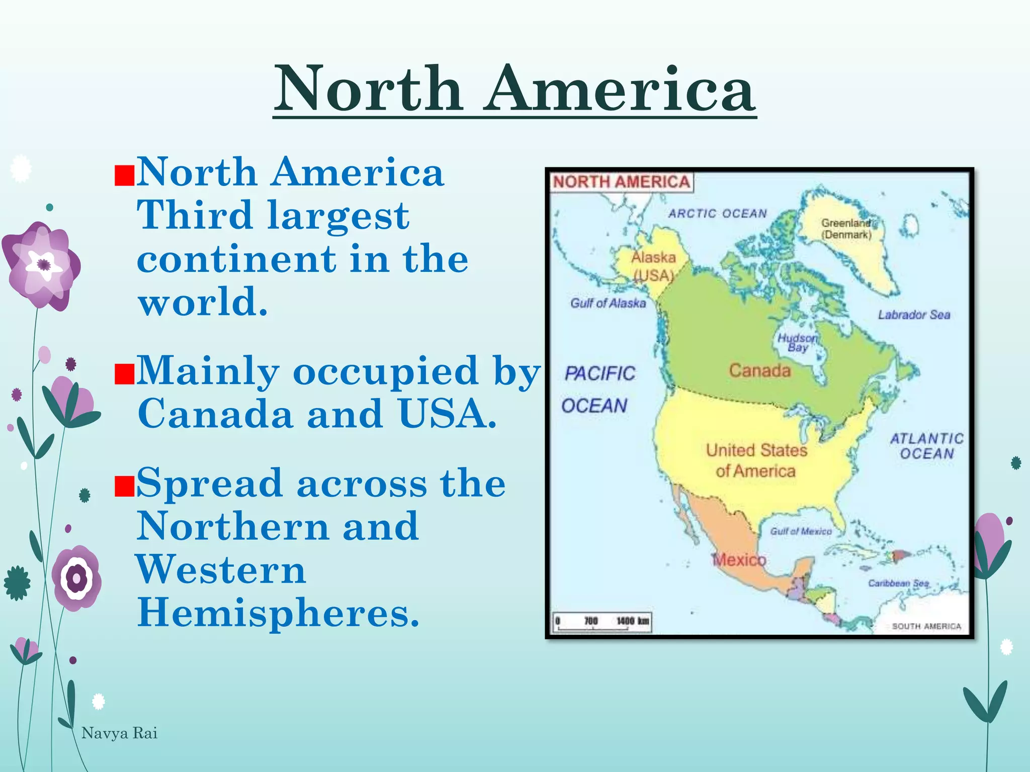 Grade - 6 Geography Ch.6. continents and oceans | PDF