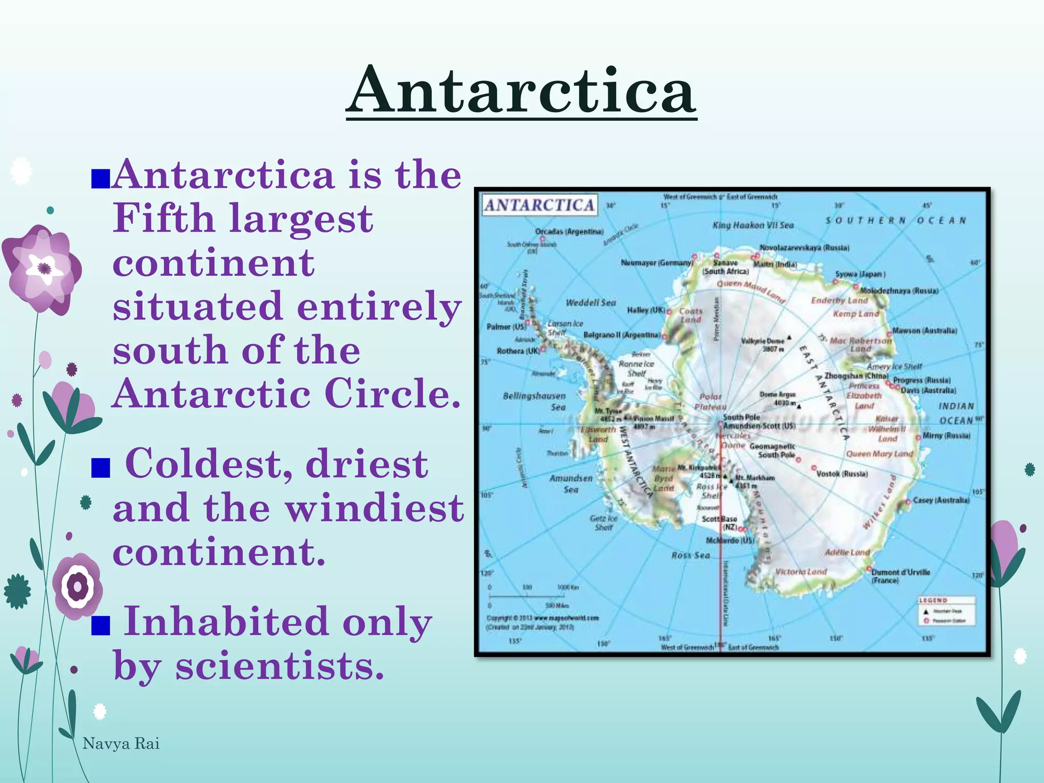 Grade - 6 Geography Ch.6. continents and oceans | PDF