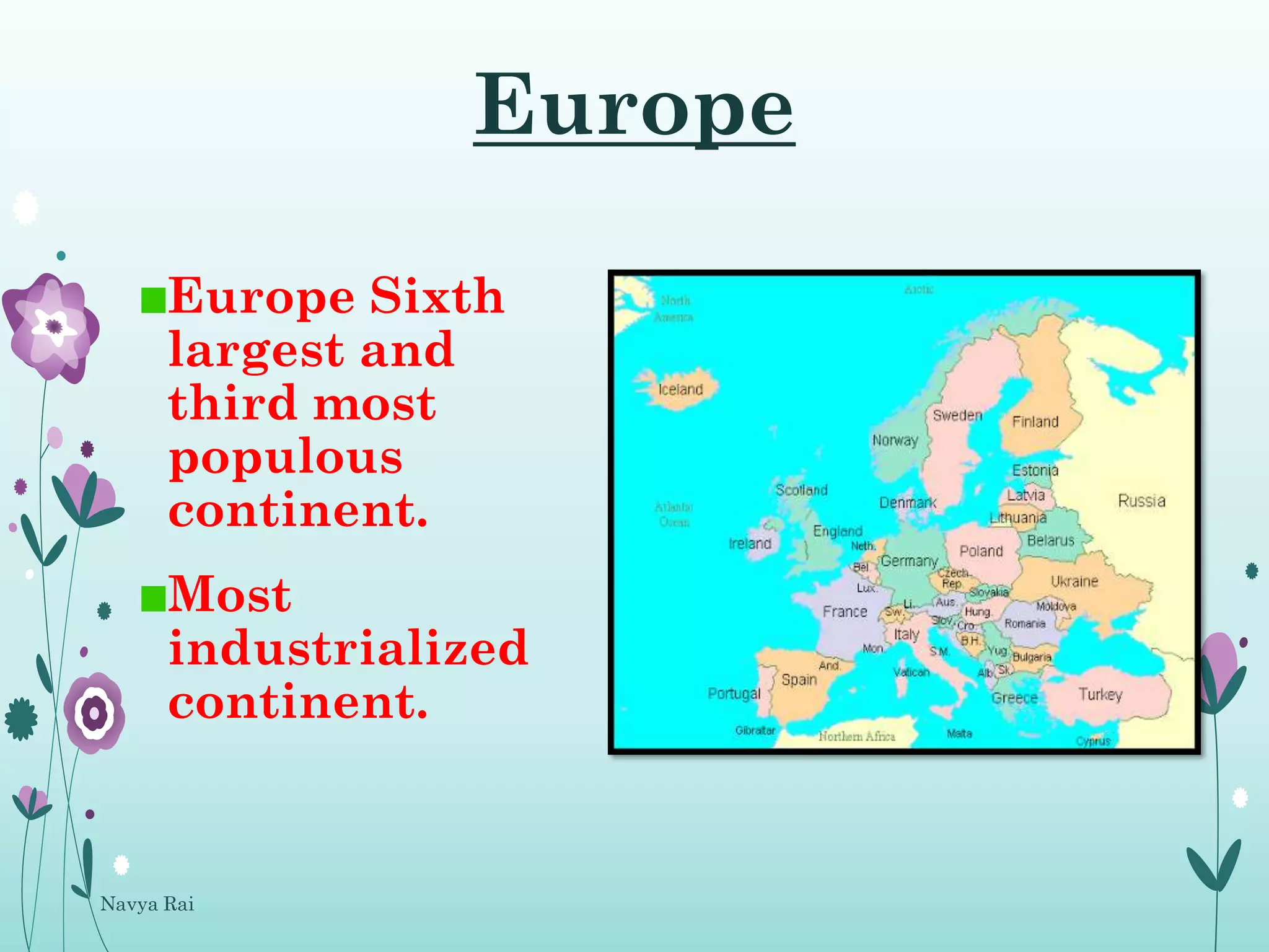 Grade - 6 Geography Ch.6. continents and oceans | PDF