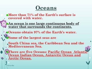 Grade - 6 Geography Ch.6. continents and oceans | PDF