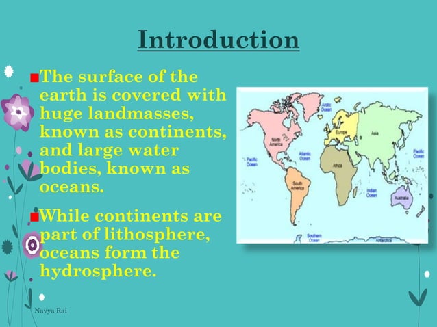 Grade - 6 Geography Ch.6. continents and oceans | PDF
