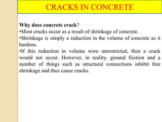 Cracks in Concrete Structure RRS | PPTX