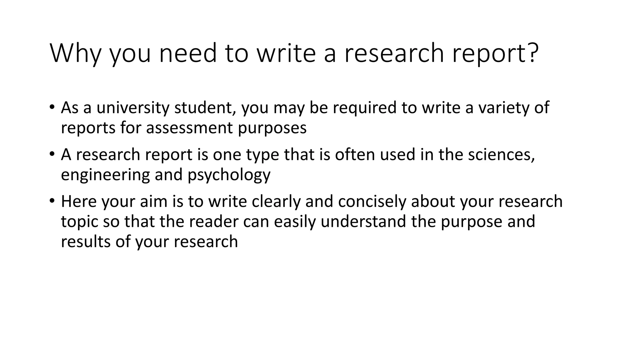 6. writing a research report | PPTX