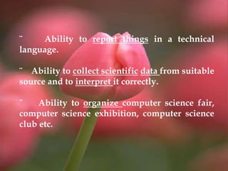 Aims and objectives of teaching computer science | PPSX