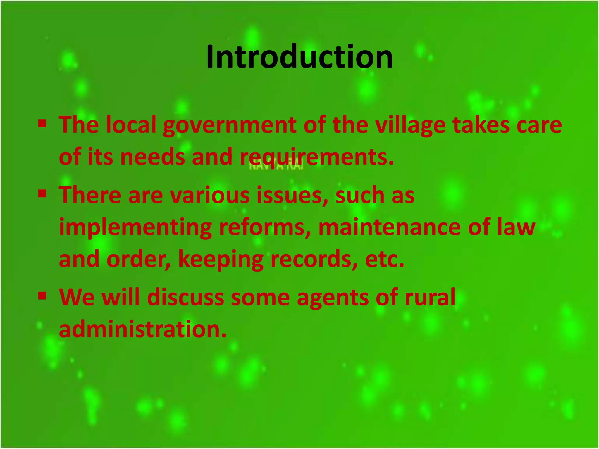 6. Rural administration- Grade 6 - Civics | PDF